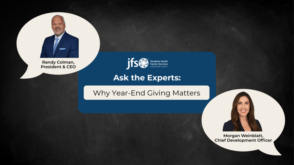 Why Year-End Giving Matters | Goodman Jewish Family Services of Broward ...